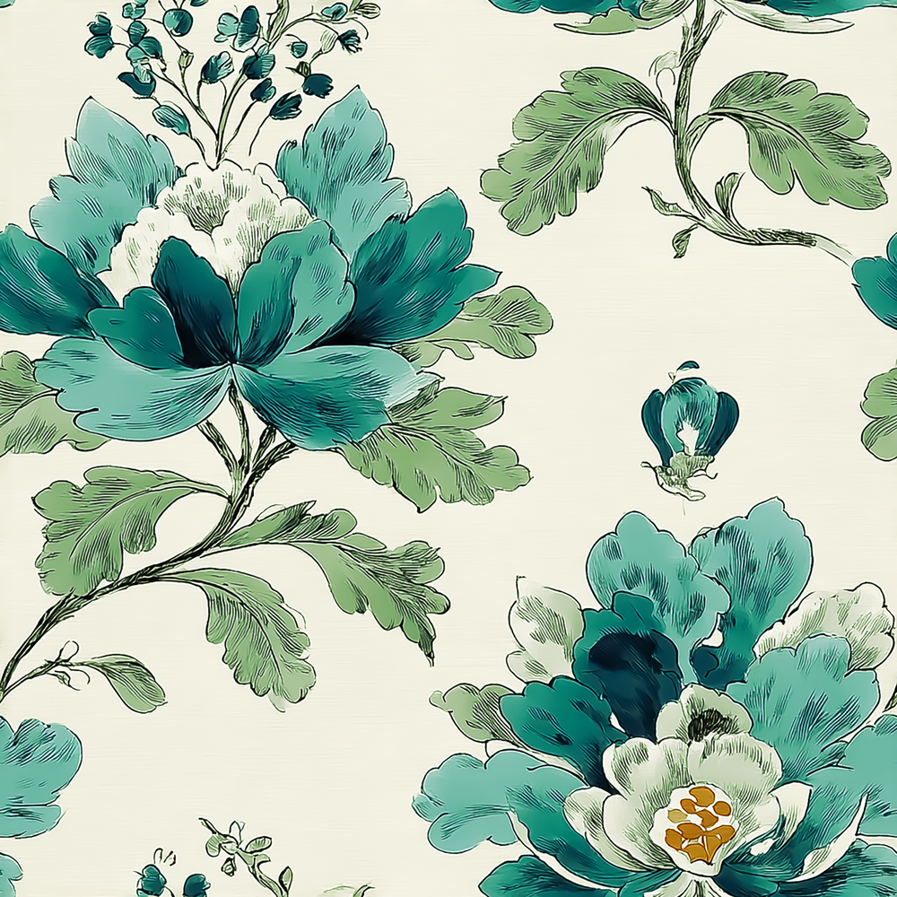 Armor Circle Aqua – Atlanta Fabrics